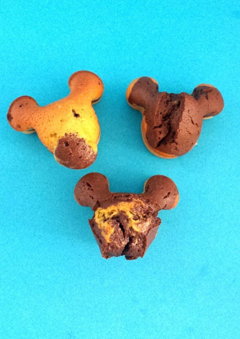 Recette de muffins marbrés mickey