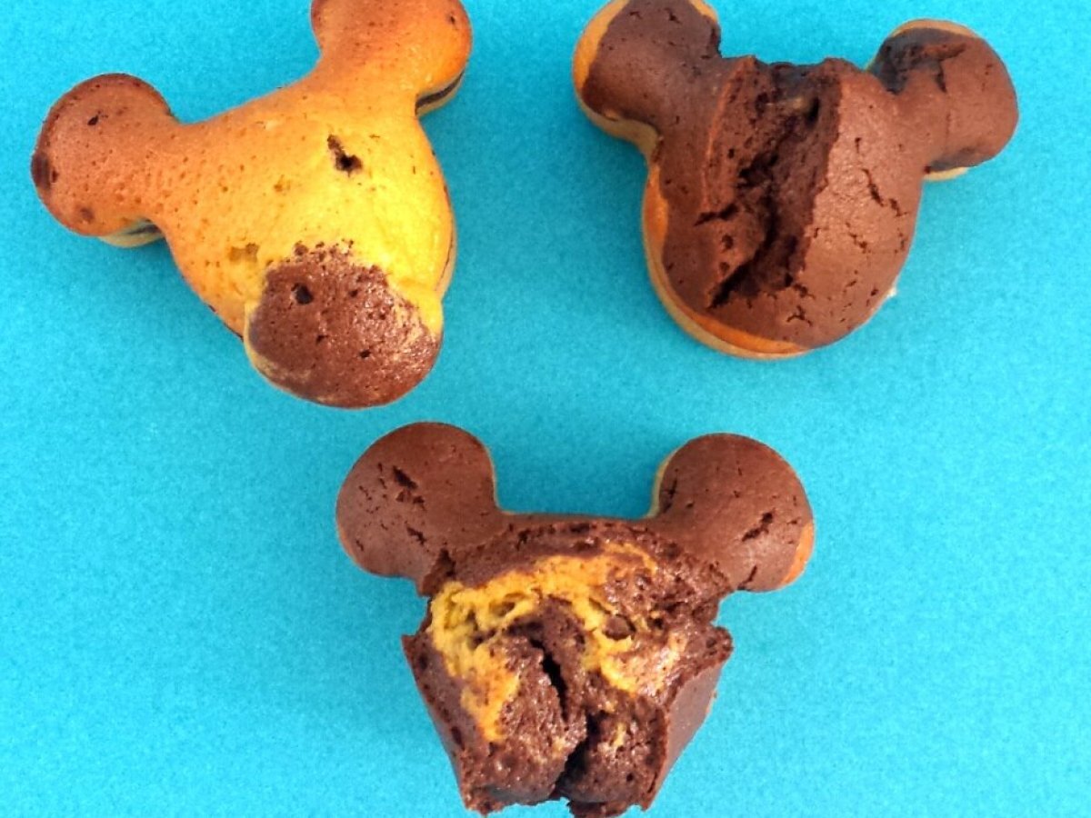 Recette de muffins marbrés mickey