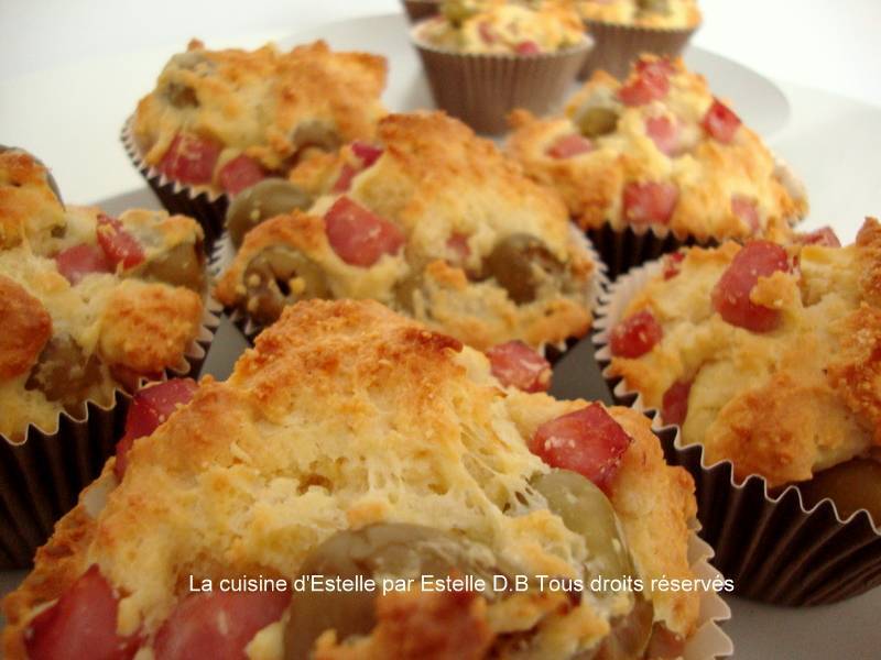 Muffins salés aux olives et jambon - Recette Ptitchef Muffins salés aux olives et jambon - Recette Ptitchef
