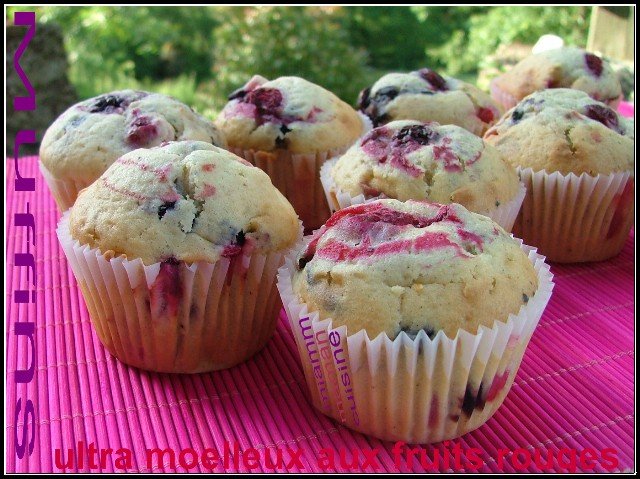Recette muffins moelleux mascarpone et fruits rouges