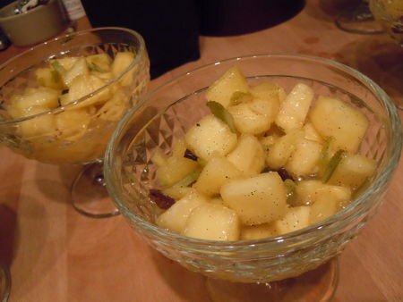 Recette de nage d'ananas et citron vert frais