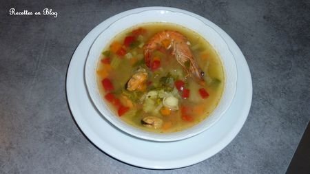 Recette de nage de fruits de mer aux épices