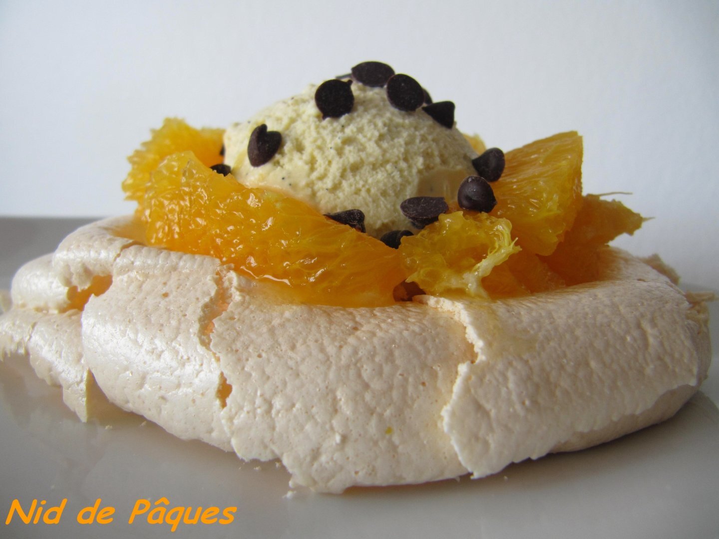 Recette de nid de pâques vanille orange