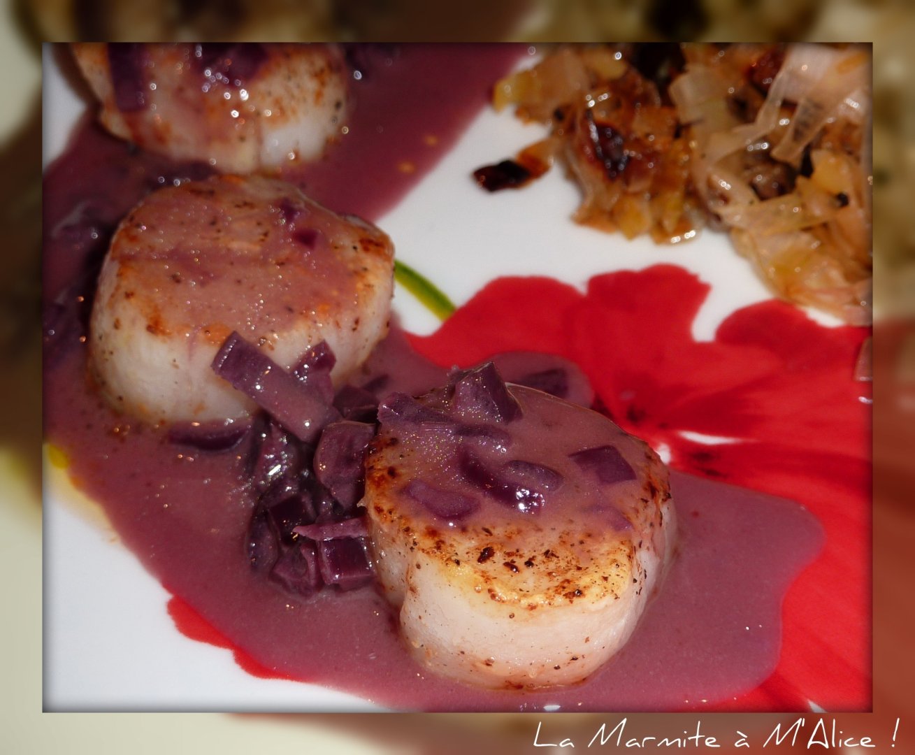 Recette de noix de saint jacques au beurre rouge