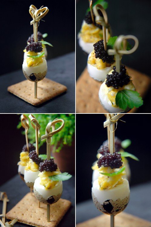 Recette d'œufs de caille pour jour de fête