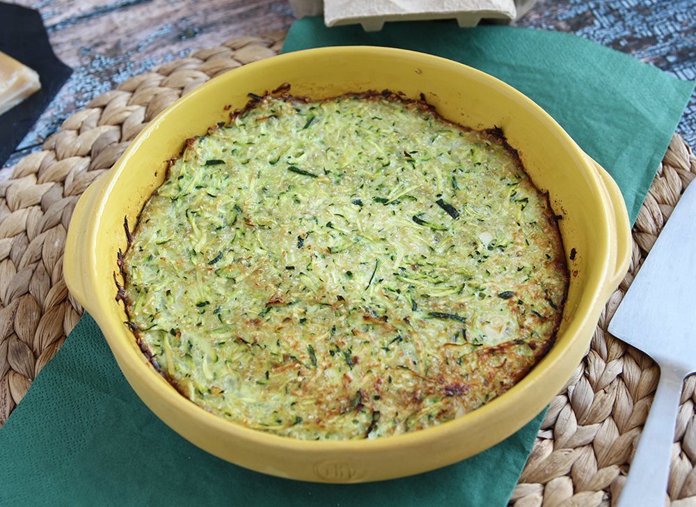 Recette d'omelette au four avec courgette et quinoa