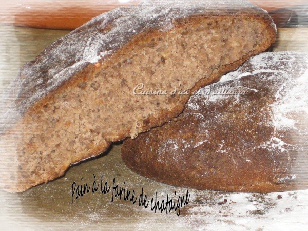 Recette : pain farine châtaigne et céréales