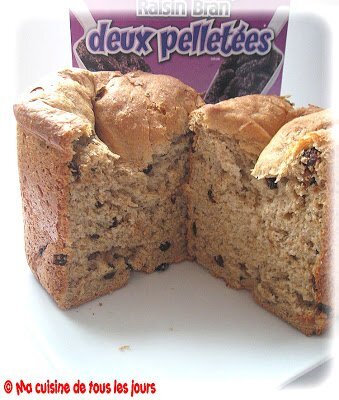 Recette de pain aux raisins (marque de raisins)