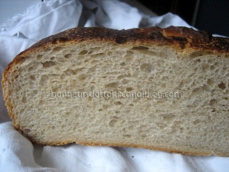 Recette pain de campagne sur poolish, cuisson cocotte