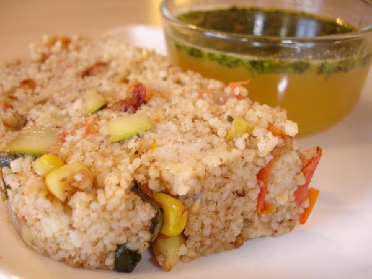 Recette de pain de semoule aux légumes savoureux