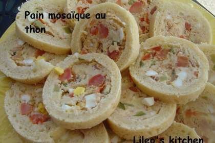 Recette de pain mosaïque au thon savoureux et facile