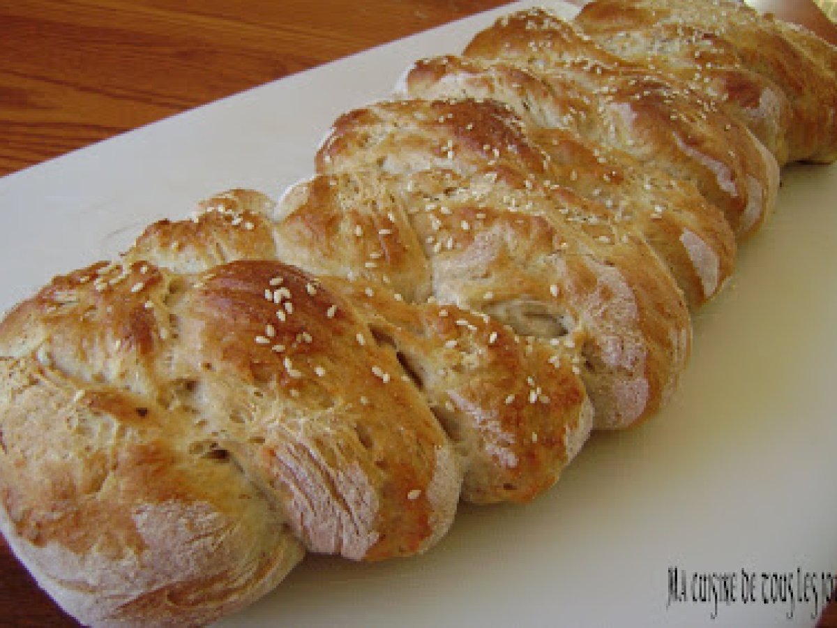 Recette de pain tressé fait maison et savoureux