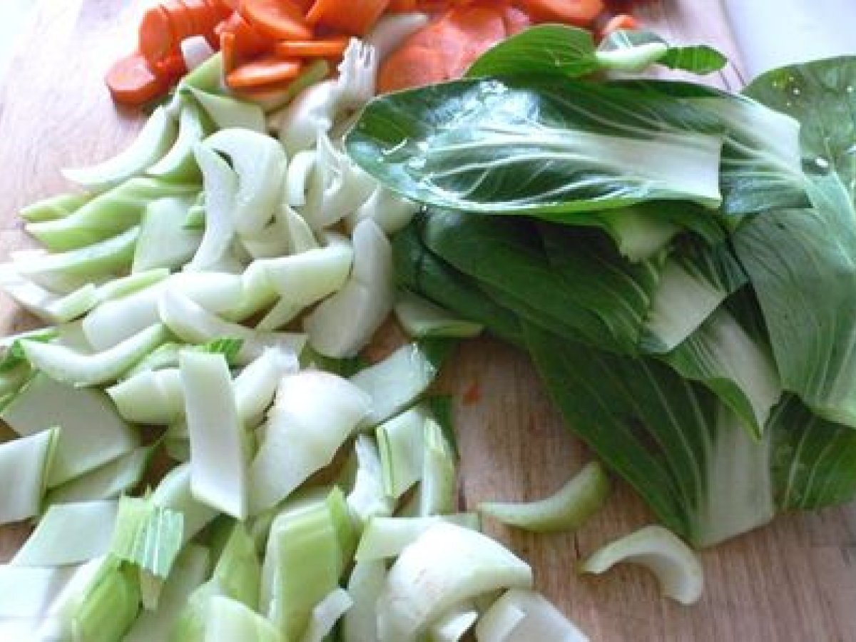 Recette pak choï vapeur et gingembre confit