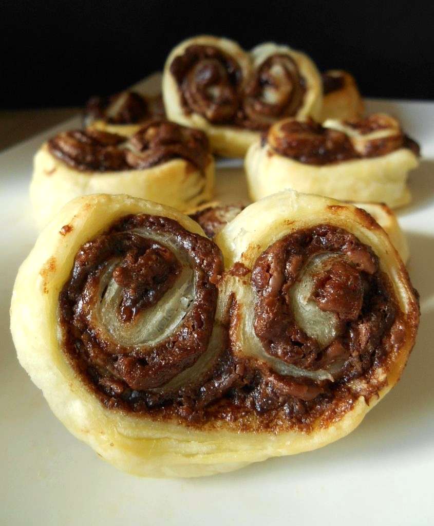 Recette de palmiers feuilletés au nutella