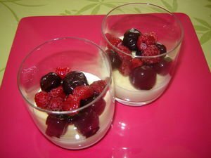 Recette de panna cotta aux fruits rouges
