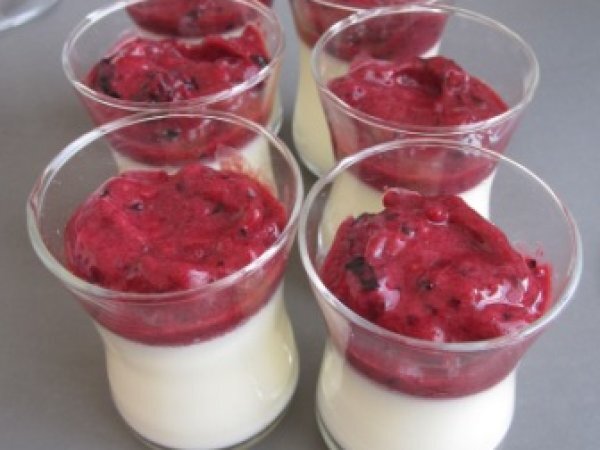 Recette de panna cotta aux fruits rouges