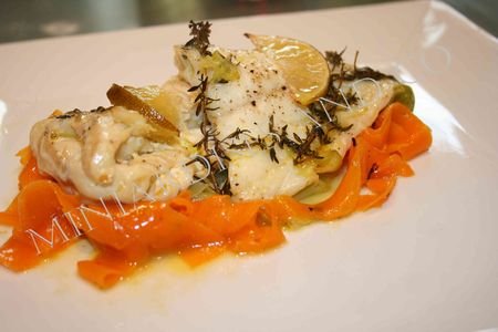 Recette de papillote de poisson et julienne de légumes