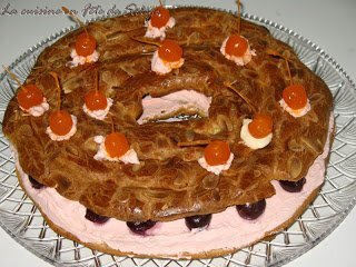 Recette : paris brest cerises bing et mascarpone