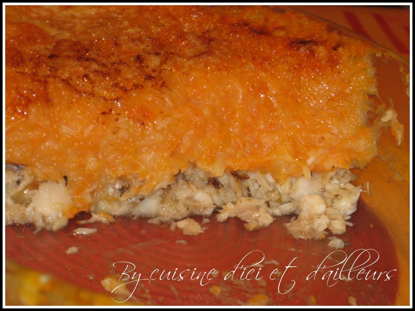 Recette de parmentier de poisson aux carottes & cumin