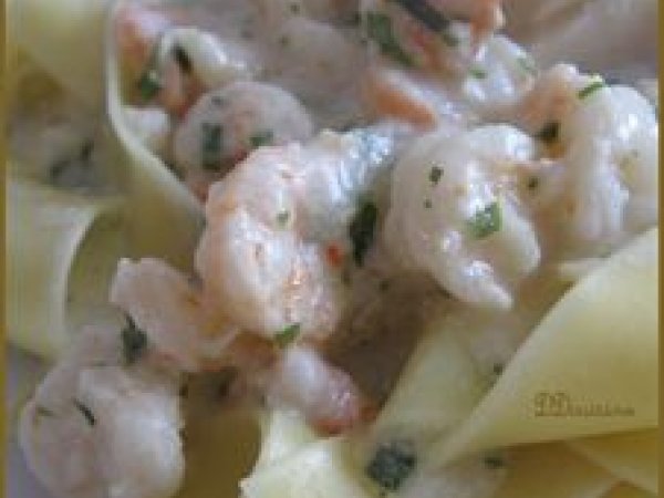 Recette de pâtes à la sauce fruits de mer et crème