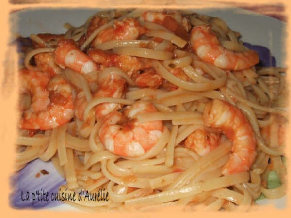 Recette de pâtes aux crevettes savoureuses et faciles