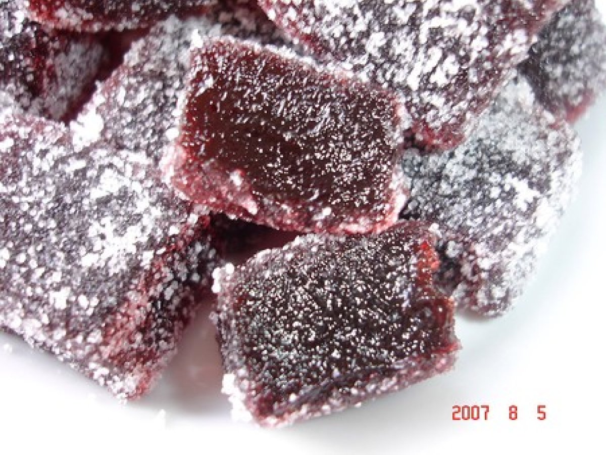 Pâtes de fruits au cassis et aux groseilles rouges - Recette Ptitchef