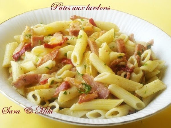 Recette de pennes aux lardons savoureuses et rapides
