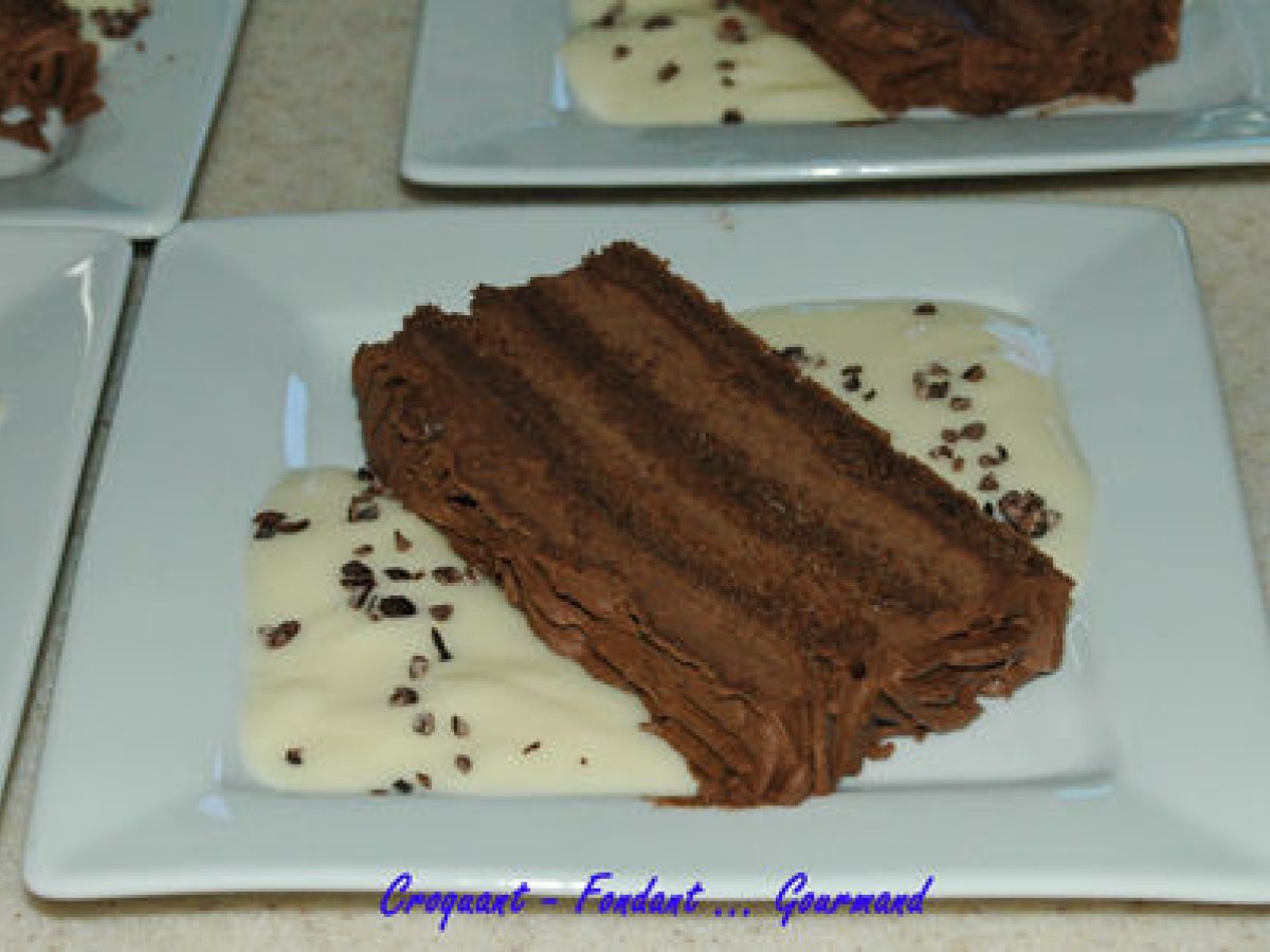 Pavé double chocolat au cointreau - Recette Ptitchef