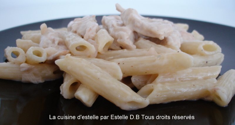 Penne light au poulet et à la crème - Recette Ptitchef