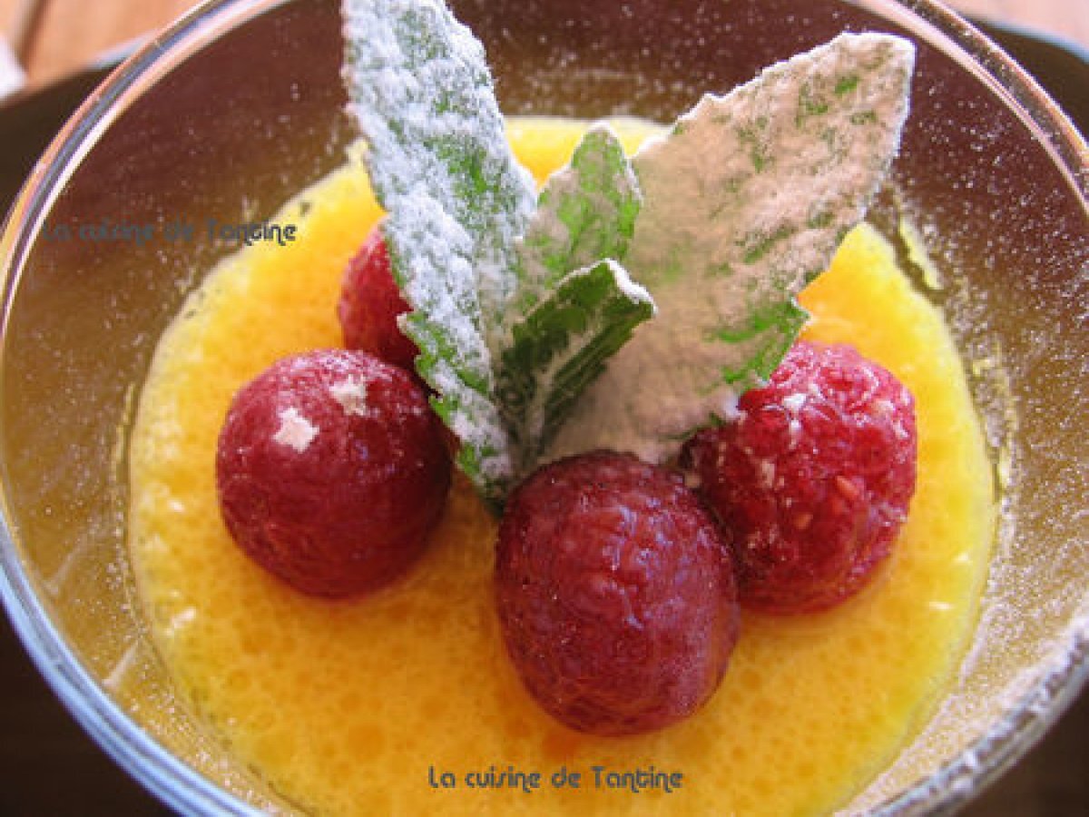 Recette : crème légère à l'orange de retour