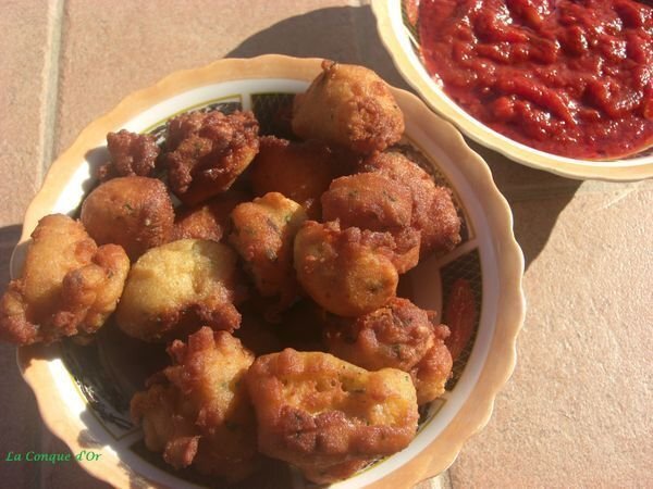 Recette de beignets de pain avec sauce épicée simple