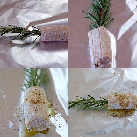 Recette de petits bouchons de chèvre au romarin