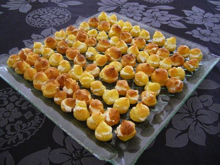 Recette de petits choux apéritifs pour l'apéritif