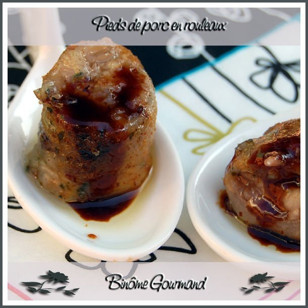 Recette de rouleaux de pieds de porc savoureux