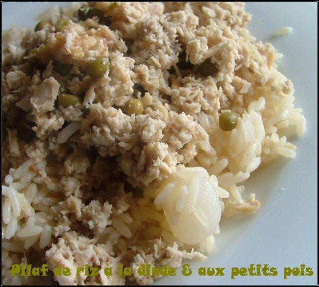 Recette de pilaf de riz à la dinde et petits pois