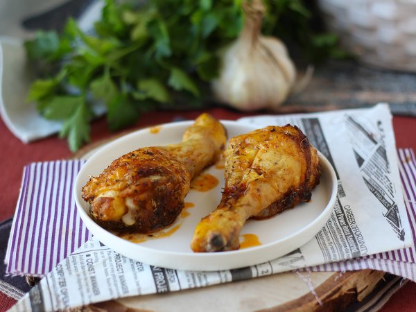Recette de pilons de poulet marinés au four rapides