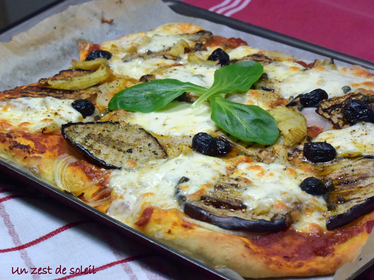Recette de pizza aux légumes de saison délicieuse