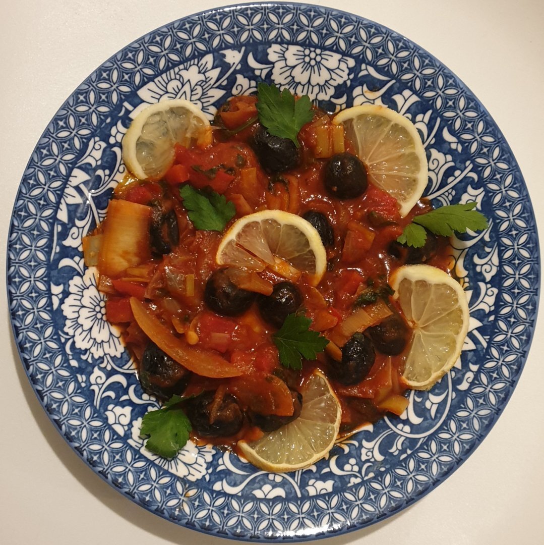 Recette végane roumaine : poireaux aux olives