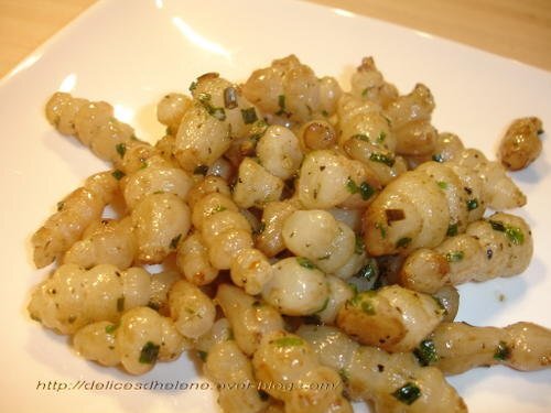 Poelee de crosnes a la ciboulette