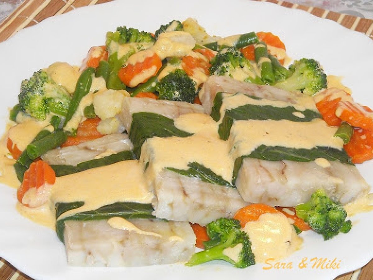 Recette de poisson vapeur sur lit de légumes