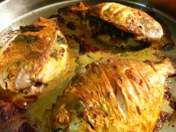 Poisson farci aux oignons - Recette Ptitchef