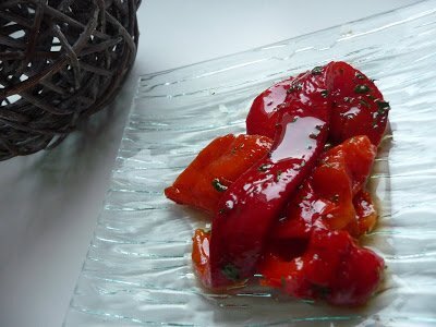 Recette de poivrons marinés au vinaigre et épices