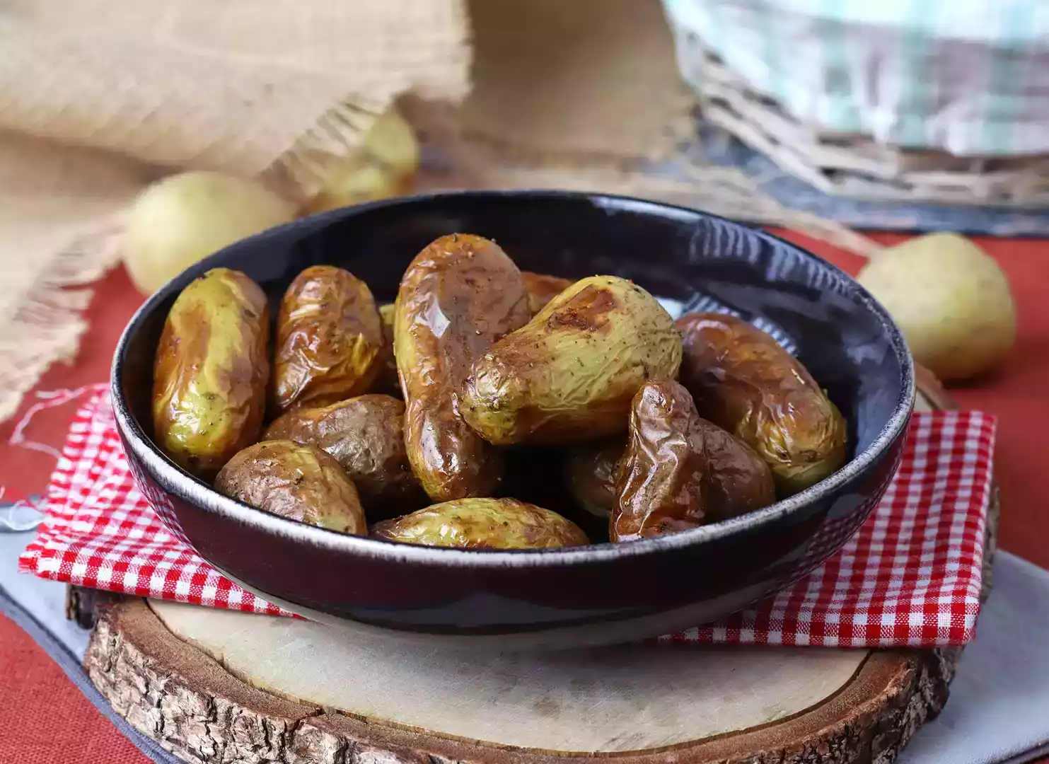 Recette de pommes de terre grenaille au air fryer