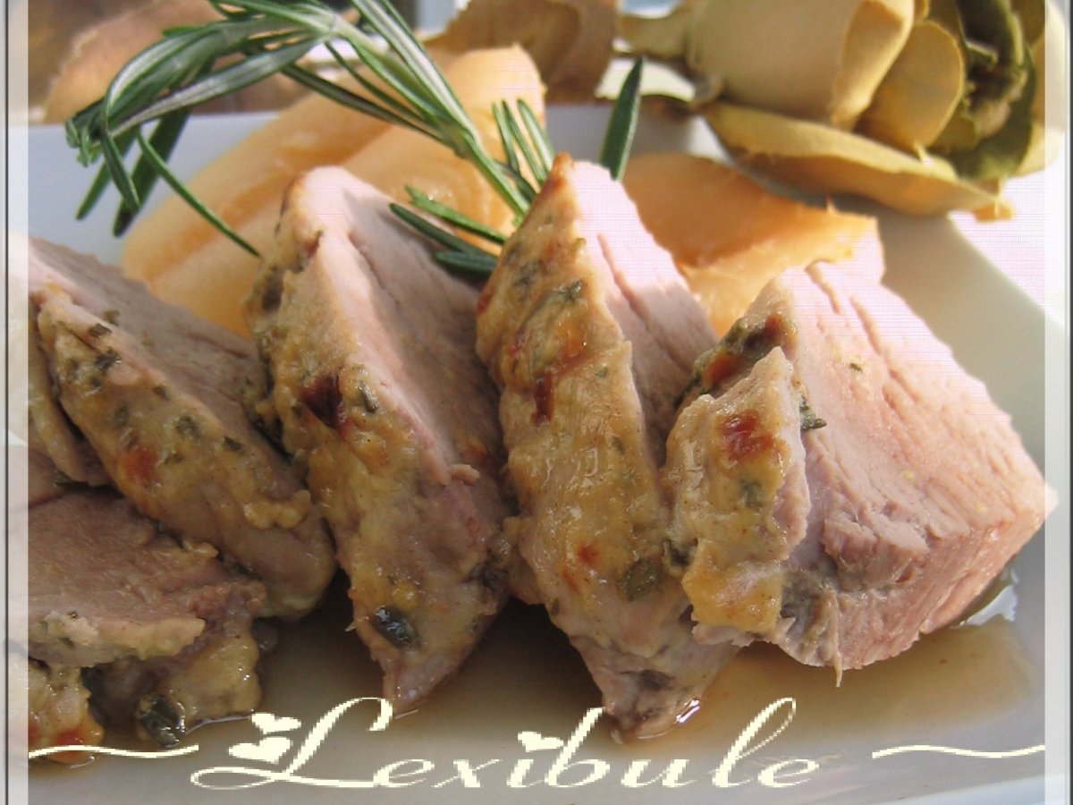 Recette de porc aux poires et au romarin
