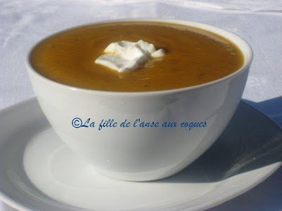 Recette de potage à la courge buttercup