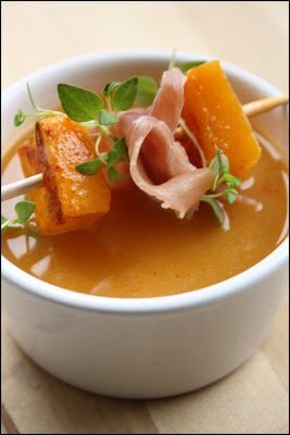 Potage de potiron butternut & poivron - Recette Ptitchef