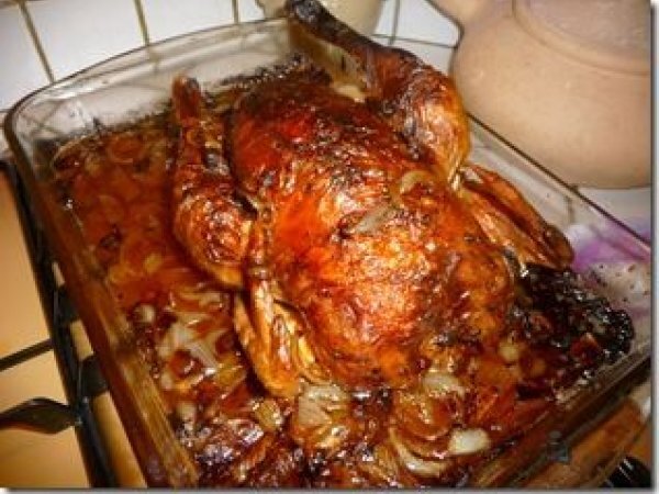 Recette de poularde farcie aux herbes et épices