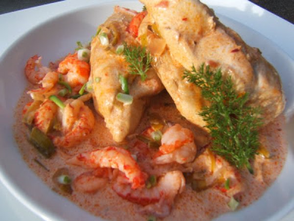 Recette Poulet Aux Ecrevisses