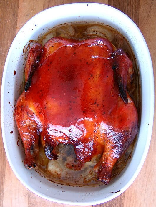 Poulet laqué sauce barbecue maison - Recette Ptitchef