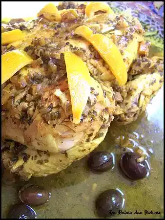Recette de poulet m'hammer du maroc savoureuse